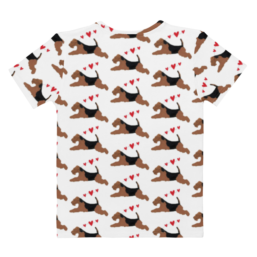 T Shirt Womens V Neck Welsh Terrier Club Of Northern Illinois